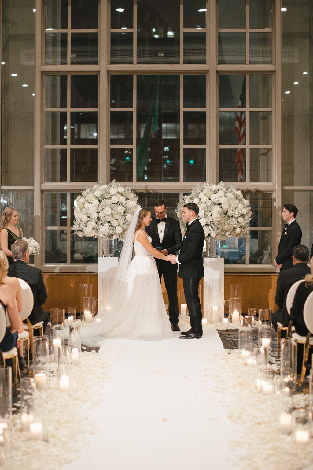An Enchanting All White Wedding At The Fairmount Olympic Hotel - Flora ...